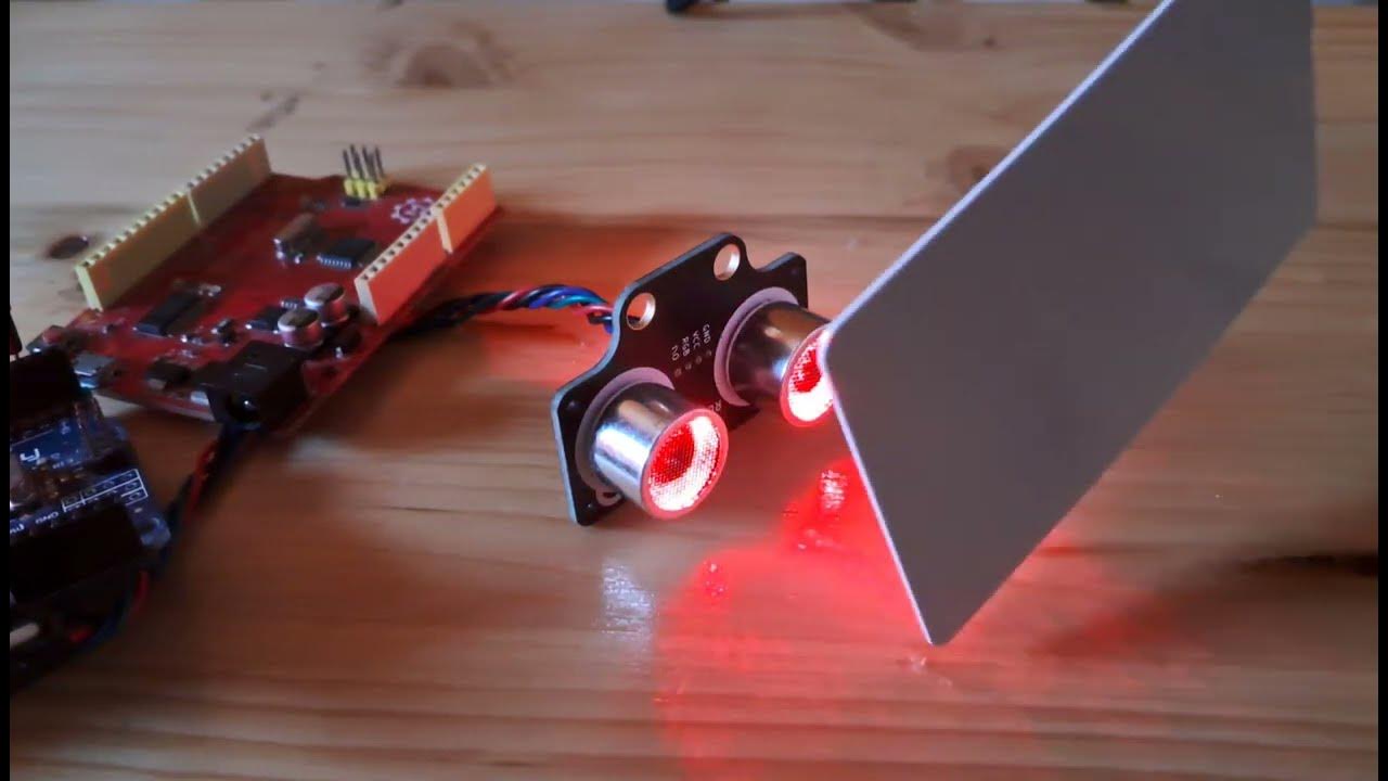 How to Use RGB LED HC‑SR04 (RUS‑04) Ultrasonic Sensor with Arduino & Visual Programming - YouTube