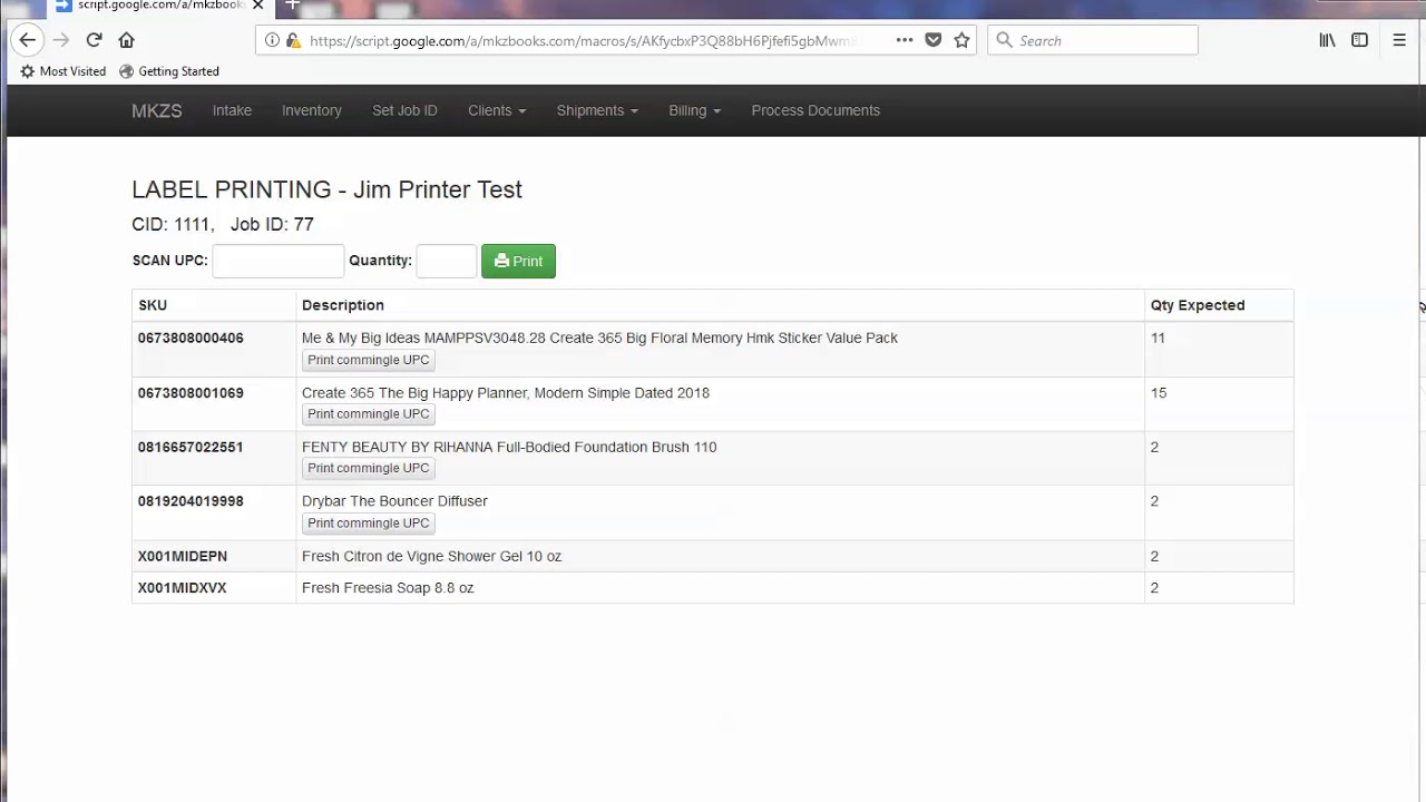 FNSKU label printing for Amazon FBA with Dymo printer and UPC commingle ...
