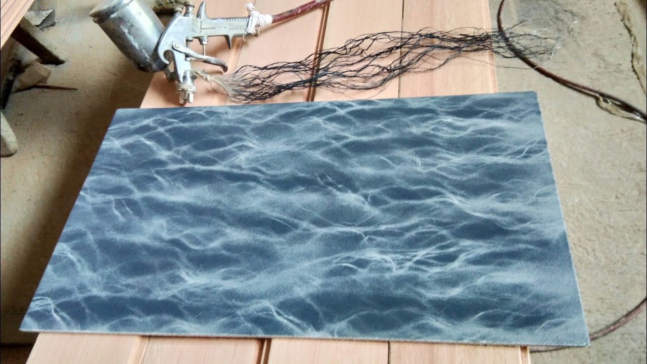 Paano gawin ang marble grey finish gamit ang spray gun/How to make ...