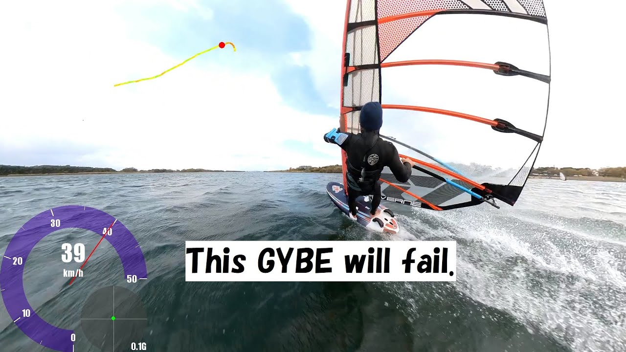 This GYBE will fail.#windsurfing #gybe - YouTube