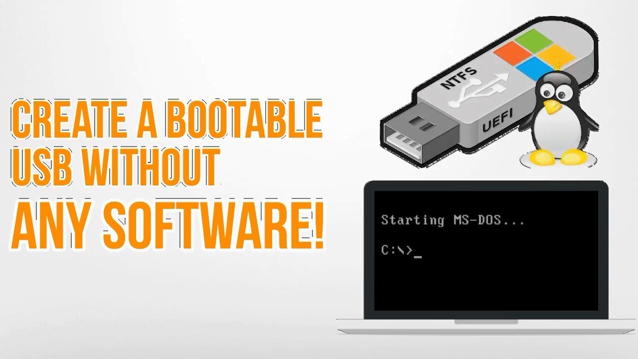Create A Bootable Usb Without Any Software Using Cmd Windows