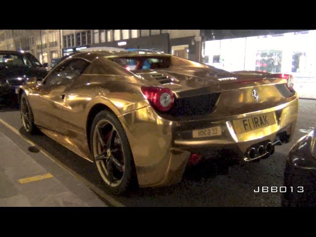 Solid Gold Ferrari