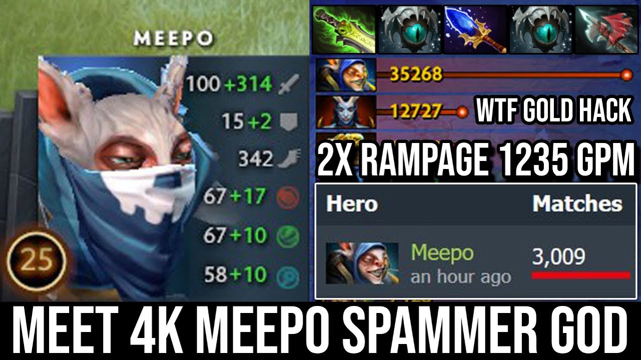 Amazing Micro God by Ancient Meepo Spammer - 11Min Scepter 2X RAMPAGE ...