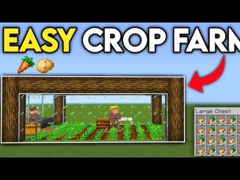 Minecraft Easy Automatic Farm - YouTube