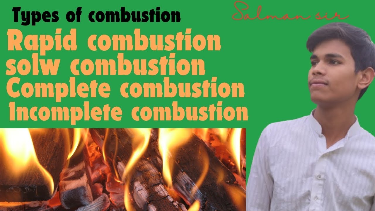 Types of combustion . Rapid,slow, complete, incomplete combustion .# ...