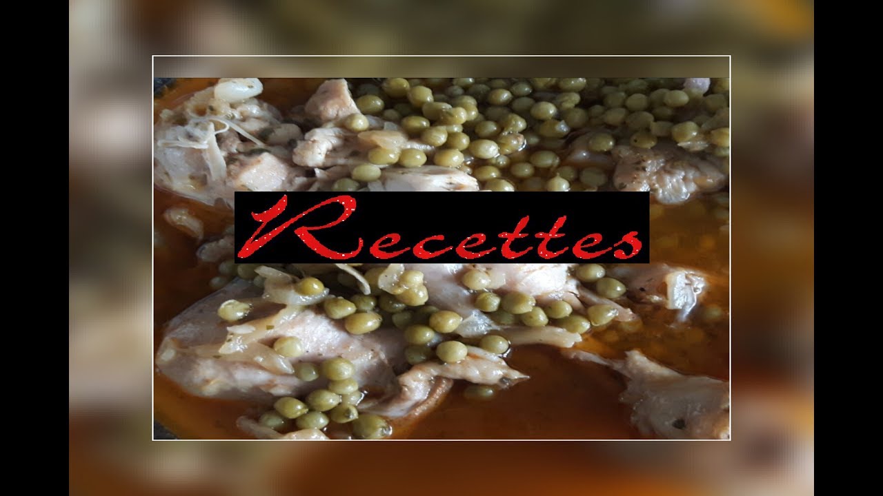 🍄[Recette #3] Poulet/Petit pois au cookeo - YouTube