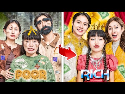 Бедная Семья Становится Богачами! Бедная девочка притворяется богатой на день рождения