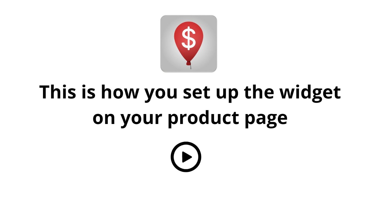 Widget installation on product page - YouTube