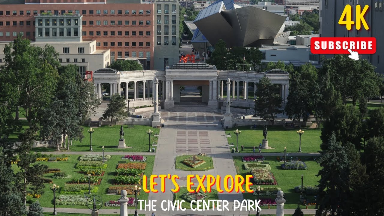 Let's explore the Civic Center Park, Denver, Colorado | 4K walking tour ...