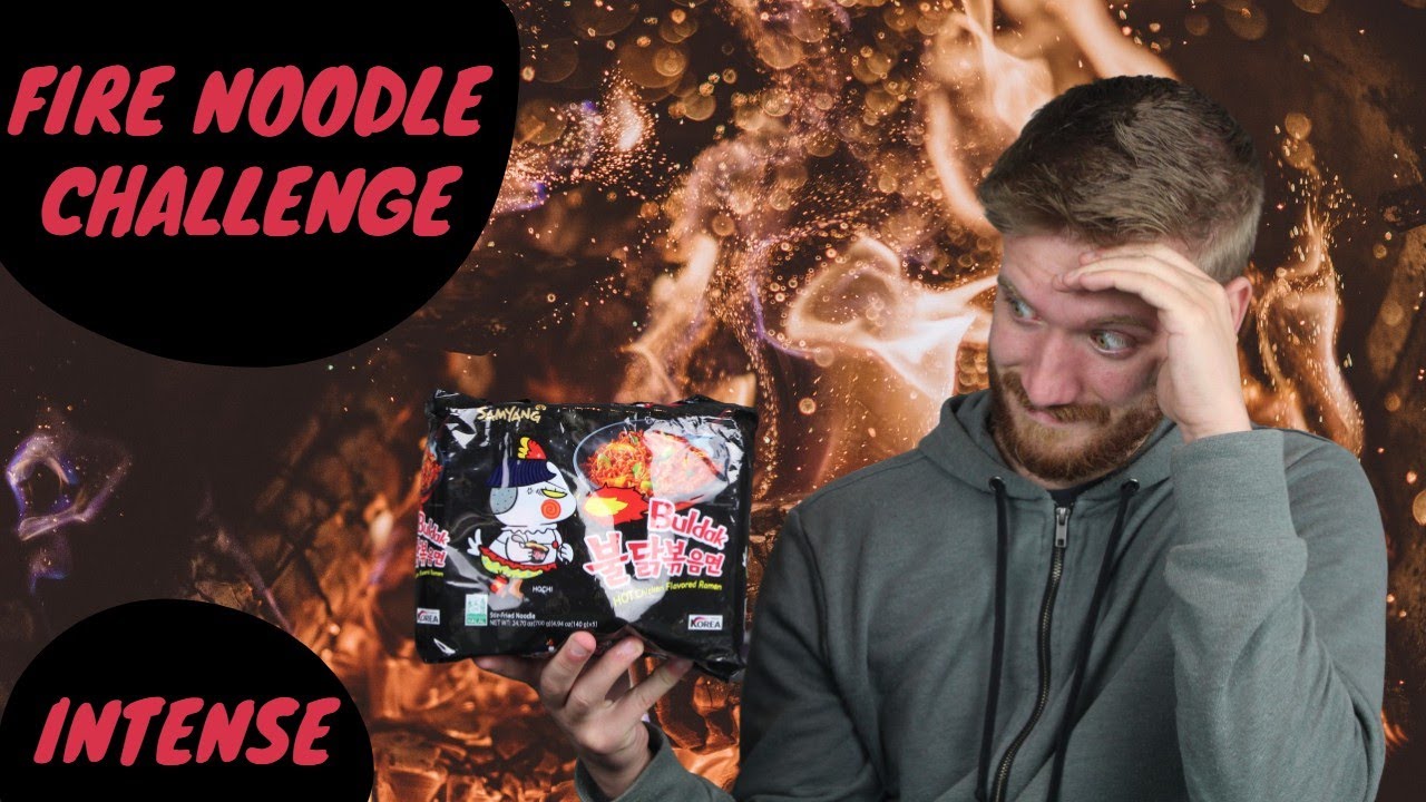 Extremely HOT Fire Noodle Challenge! - YouTube