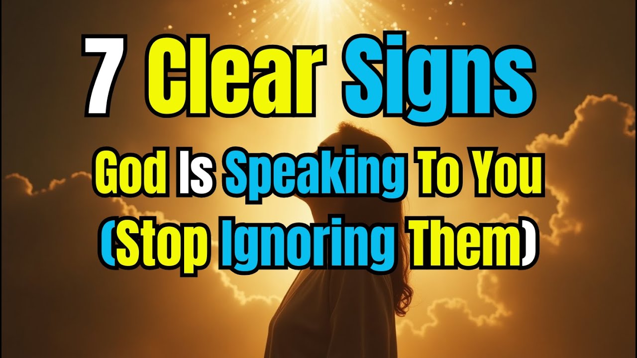 7 Clear Signs God Is Speaking to You (Stop Ignoring Them) - YouTube