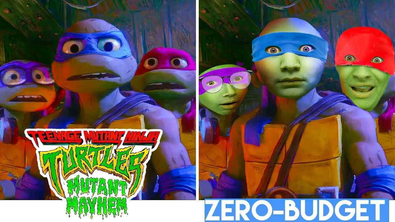 Teenage MUTANT Ninja TURTLES with ZERO BUDGET! TMNT: Mutant Mayhem ...