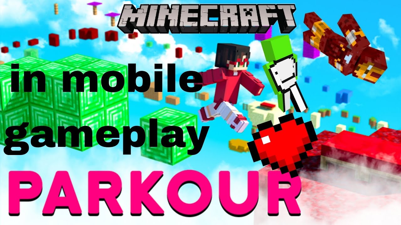 Minecraft mobile gameplay Star X 3 frinds parkuor in mobile @dream ...
