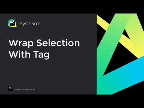 How to use 'surround with' to insert elements in PyCharm - YouTube
