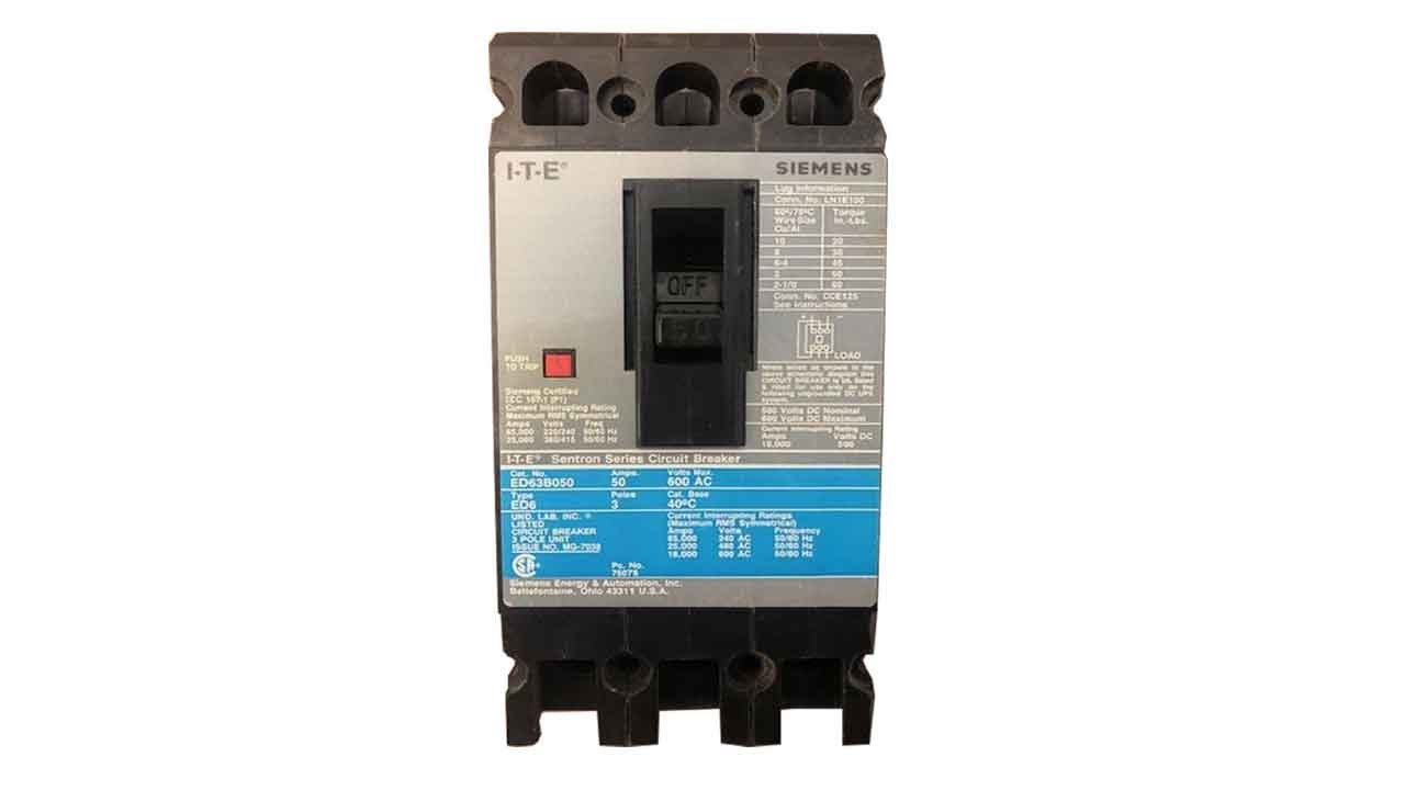 Siemens ED63B050 Circuit Breaker Repairs - YouTube