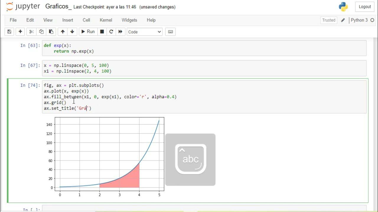 SOMBREAR el Área Bajo la Curva con PYTHON - YouTube