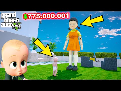 SQUID GAME GIANT DOLL'A 775 MİLYON DOLARA EV SATTIM! - GTA 5 BEBEK EMLAK MODU