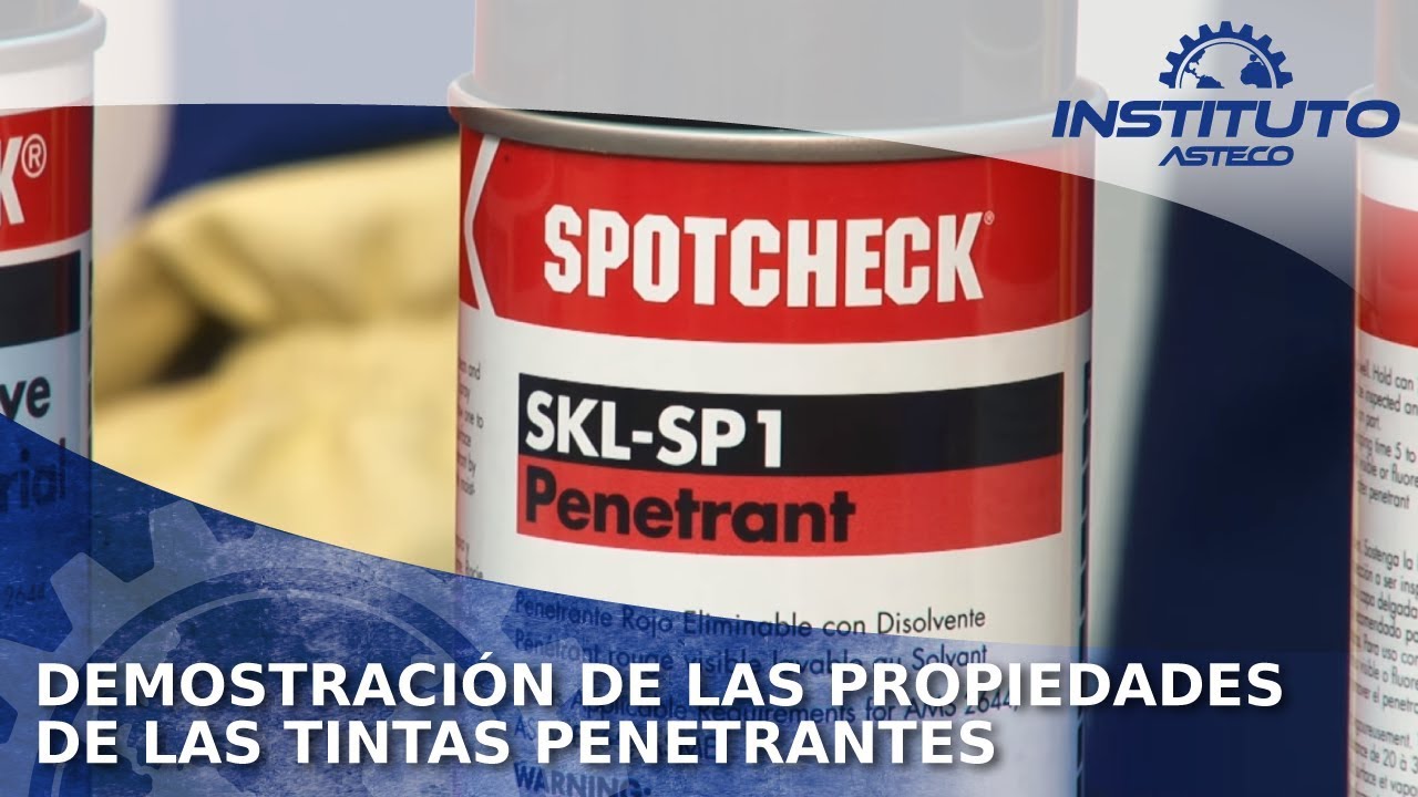 Demostración de las propiedades de las tintas penetrantes - YouTube