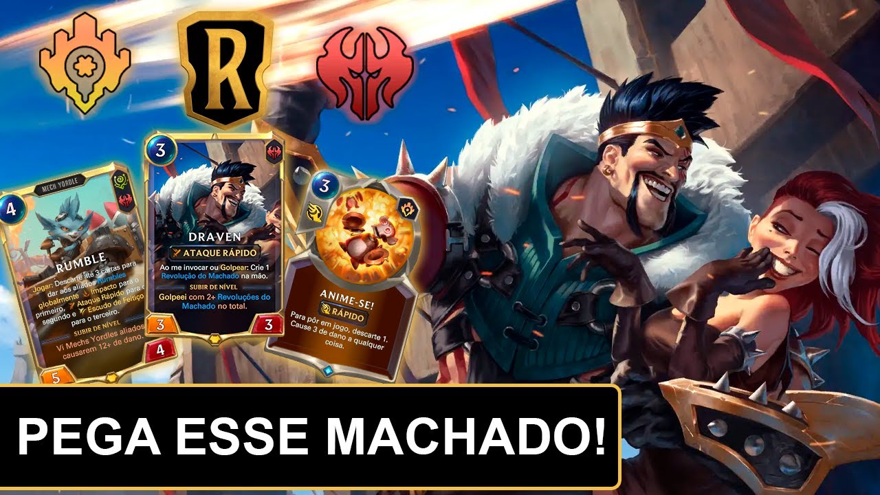 DECK DE DRAVEN E RUMBLE DISCARD BURN! - Legends of Runeterra - YouTube