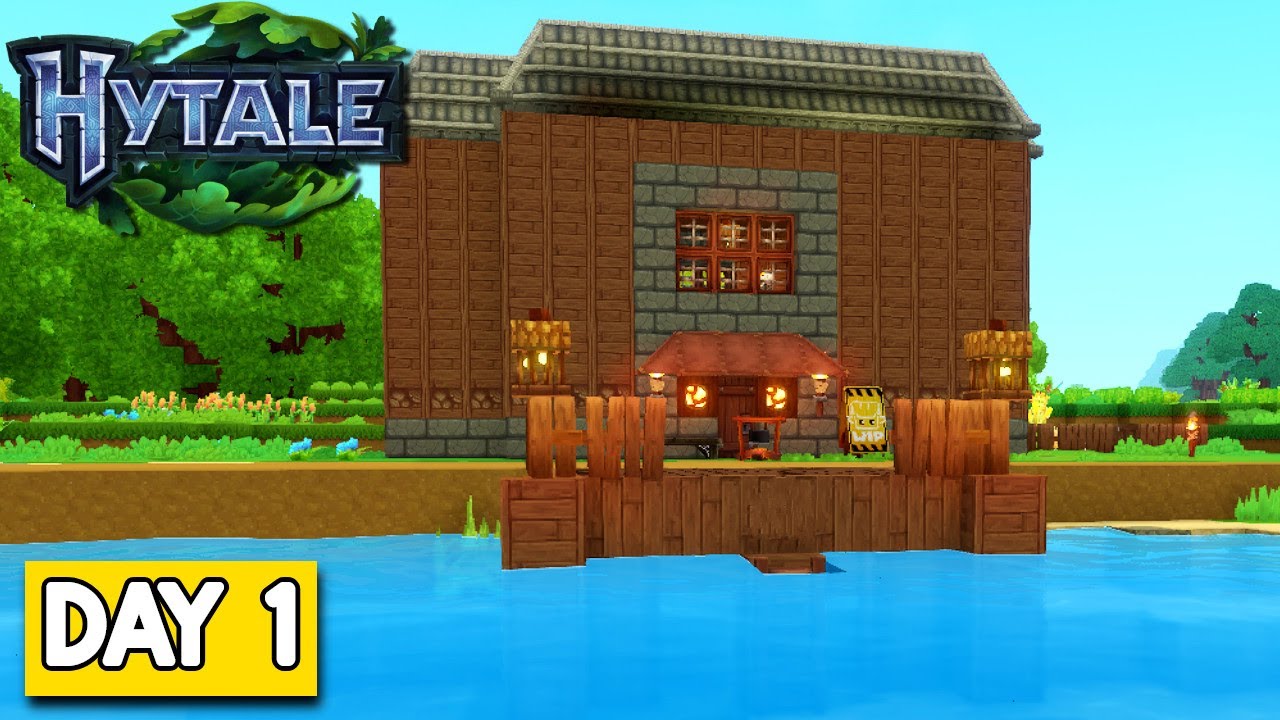 Our Life In Hytale Begins.. - DAY 1 - Hytale - YouTube