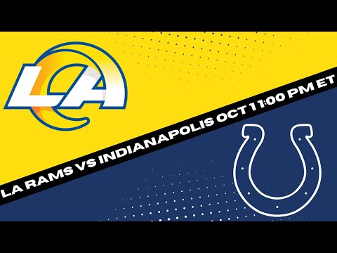 Los Angeles Rams vs Indianapolis Colts Prediction and Picks - NFL Picks Week 4
