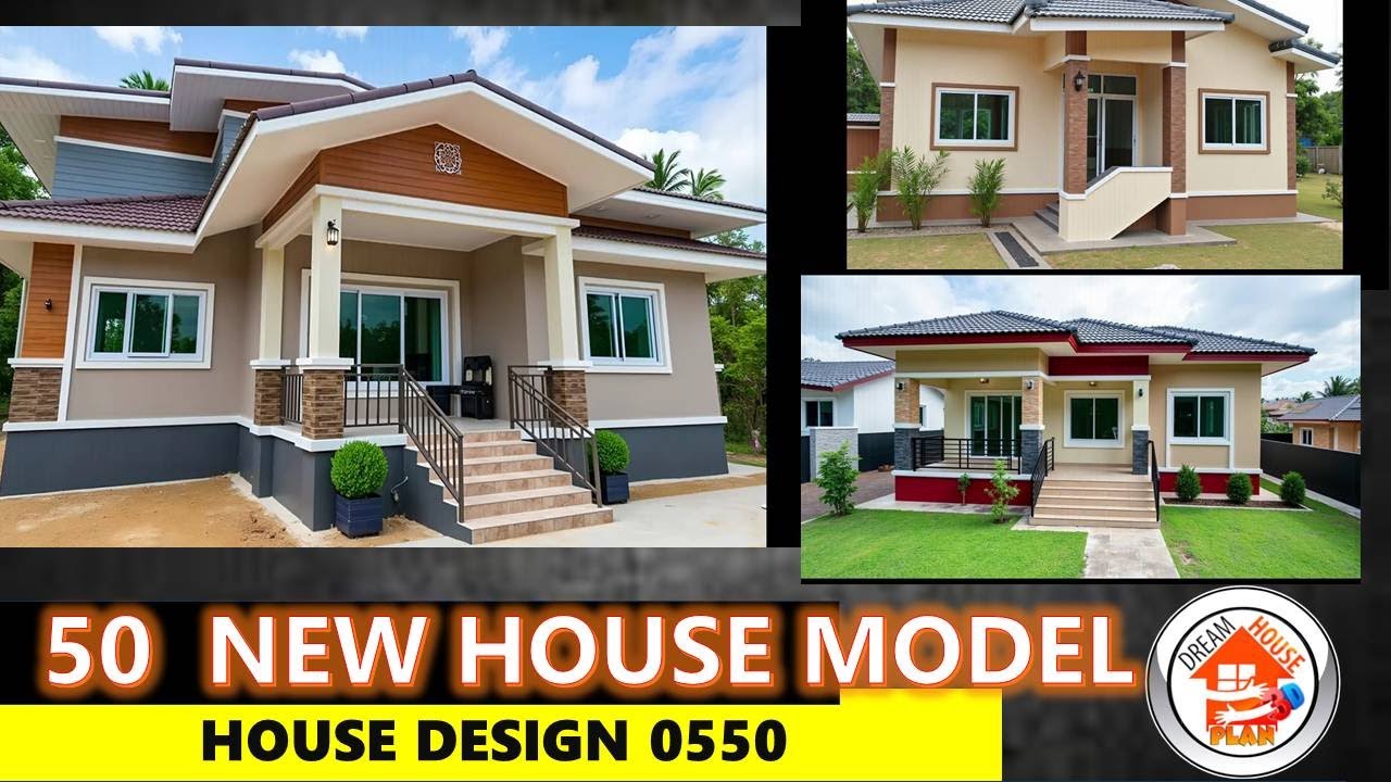 HOUSE DESIGN TEMPLATE NO.550 / 50 NEW HOUSE DESIGN VIEW / EXTERIOR VIEW ...