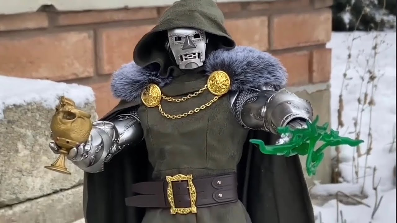 Doctor Doom action figure 12 inch by s-hero quick review - YouTube