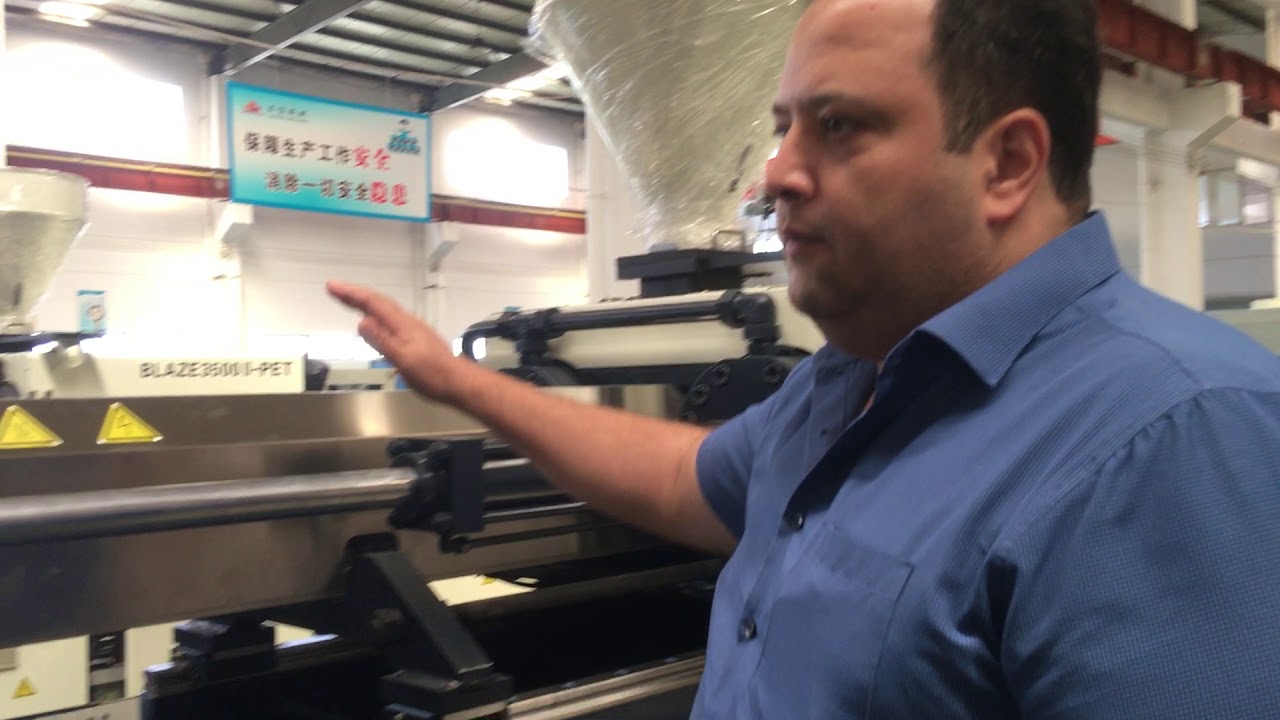 plastic injection molding machine Iran plastic industry - YouTube