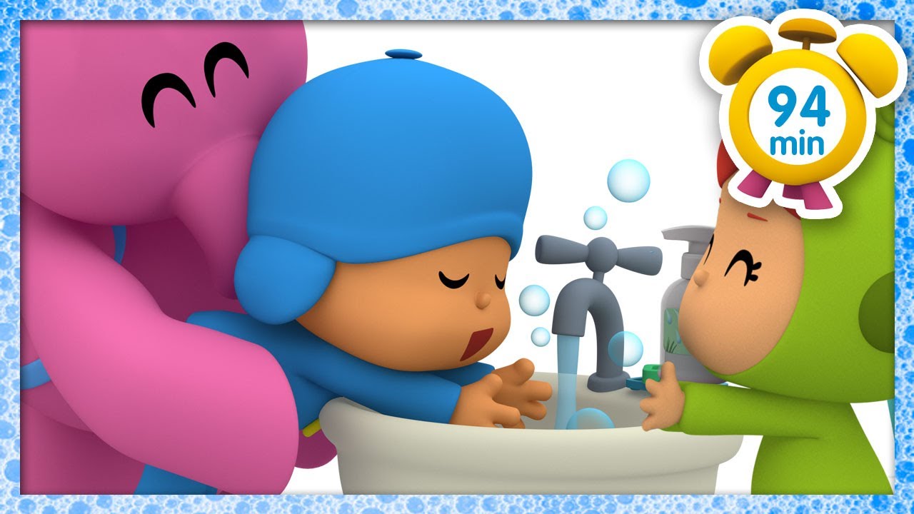 🤲 POCOYO in ENGLISH - Hygiene for kids: Hand washing [94 min] | Full ...