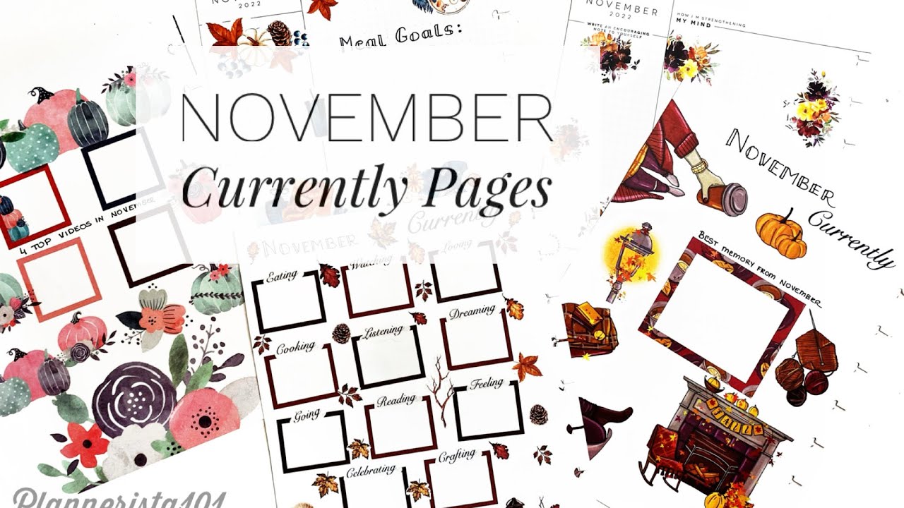Plan With Me | November Currently Pages | Happy Planner | 5 Planners ...