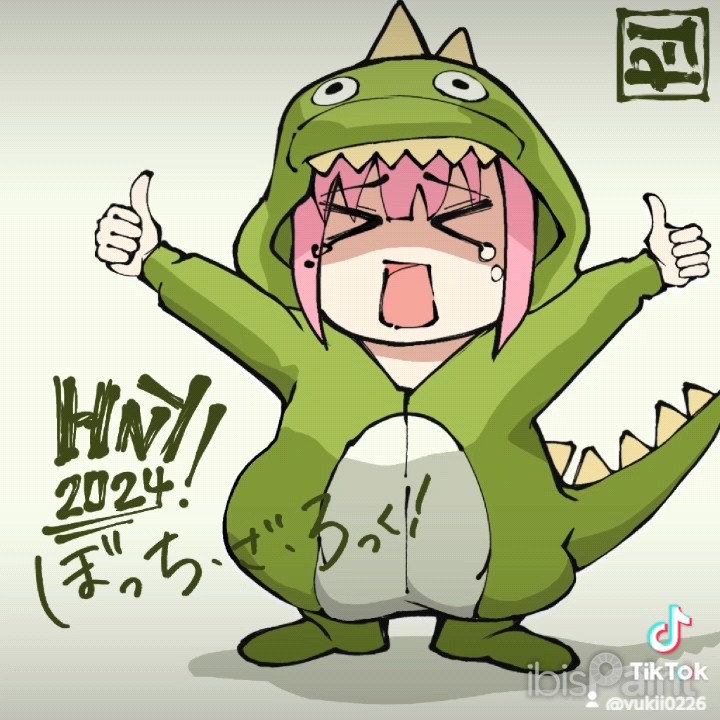 Bocchi the Dragon | SPEEDPAINT イラストメイキング [Ibispaint X] | #happynewyear ...