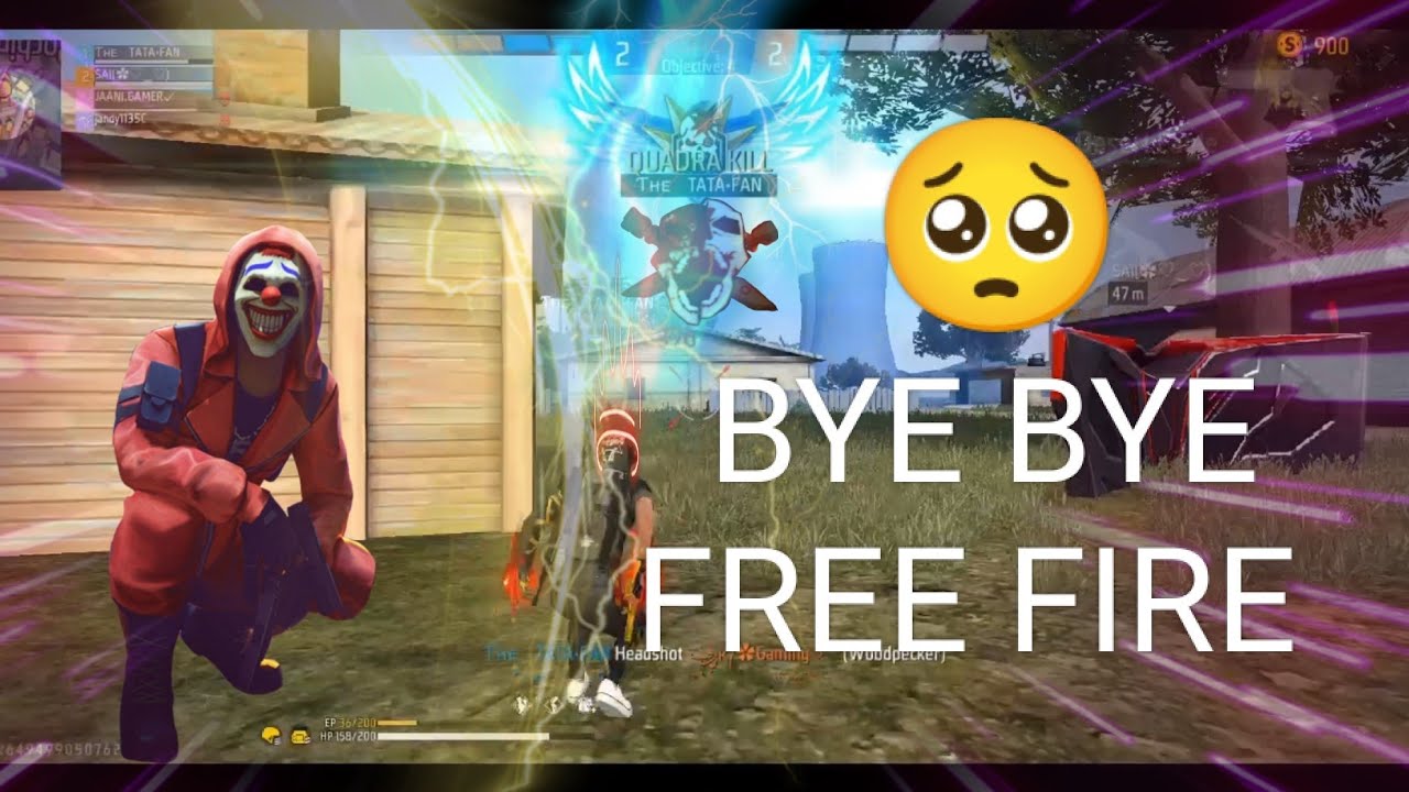 Bye bye free fire My last video👋 ️ ️🥺🥺 Love you all 🥺 - YouTube