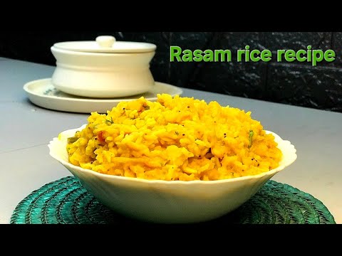 How to make rasam rice | Rasam sadam | south indian recipe | one pot ...