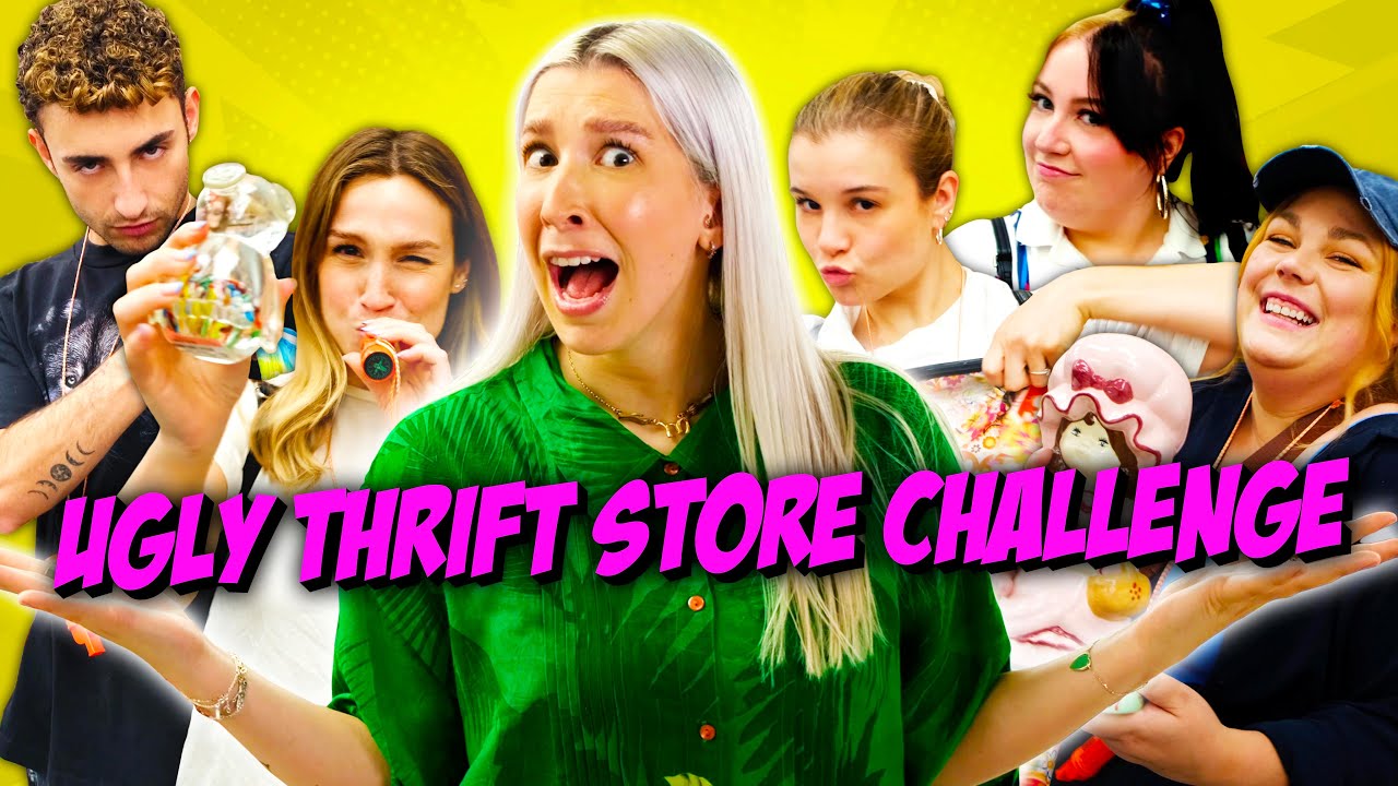 UGLY THRIFT STORE CHALLENGE *ÉDITION YOUTUBEURS!!!* (Partie 1) - YouTube