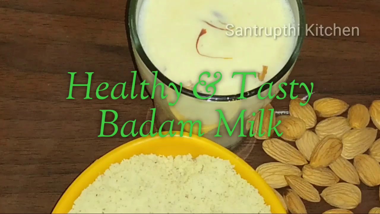 MTR style Badam milk powder a healthy and tasty drink recipe. - YouTube