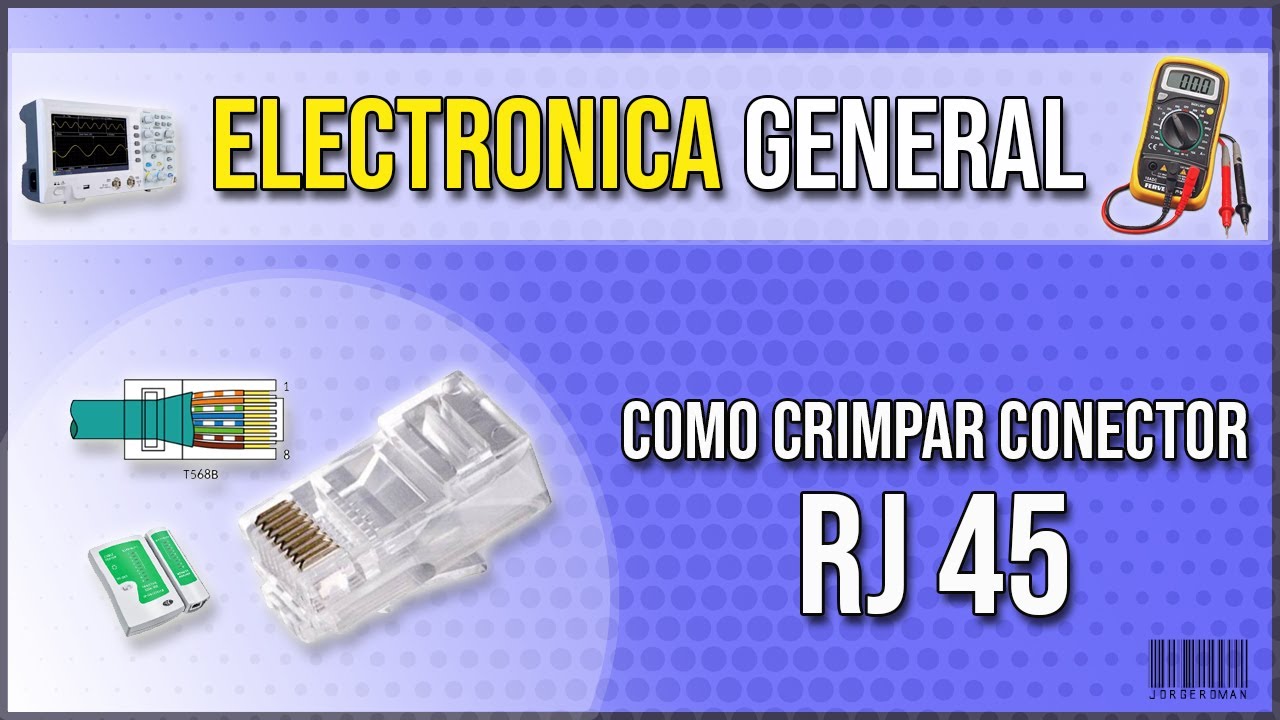COMO CRIMPAR conector RJ45 🔌 | UTP CAT5e - YouTube