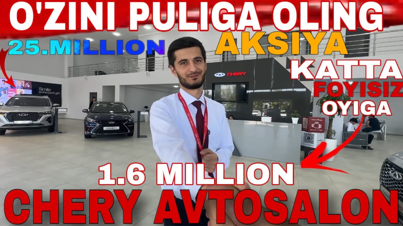 Chery avtosalon narxlari 2025 bolib to’lash 1 yildan 4 yilgacha ...