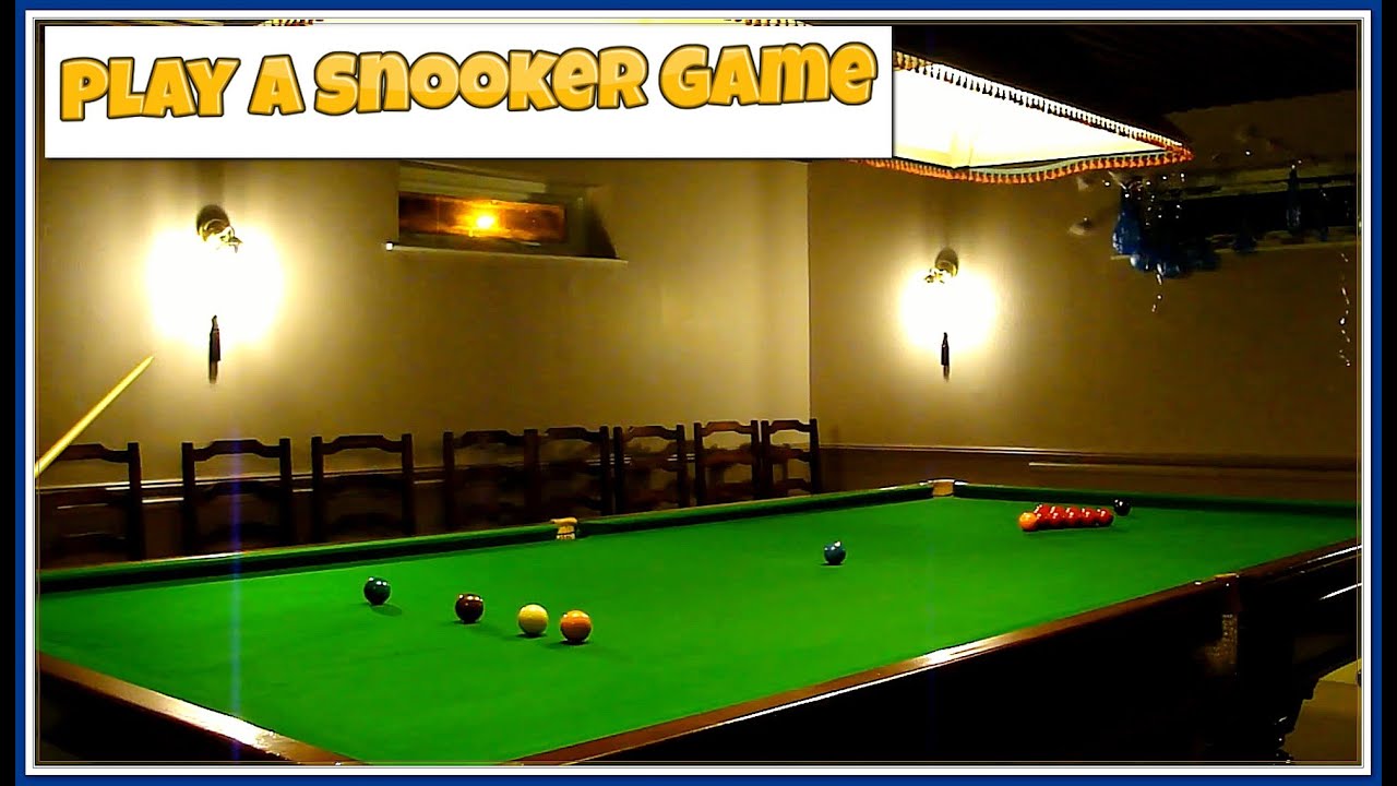 How to play a SNOOKER Game, Old School 2009. Igra snuker na velikom ...