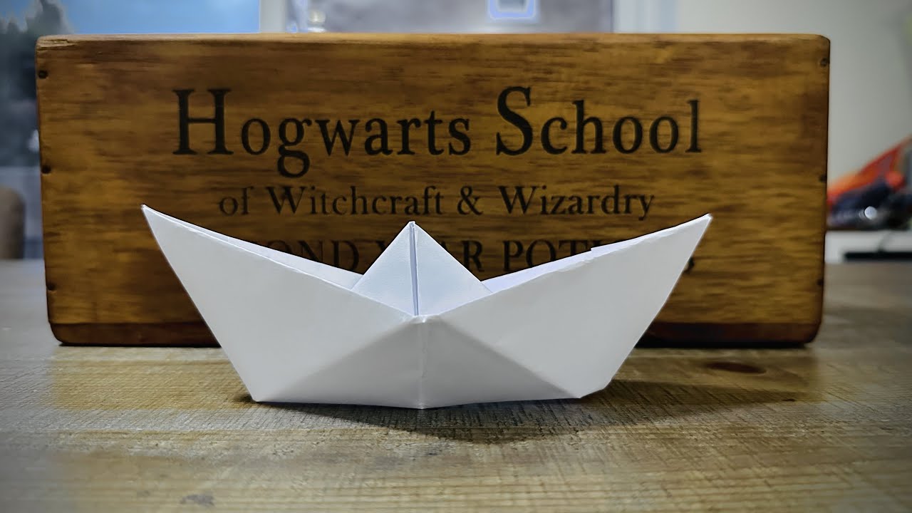 How to make a paper boat using an A4 page - YouTube