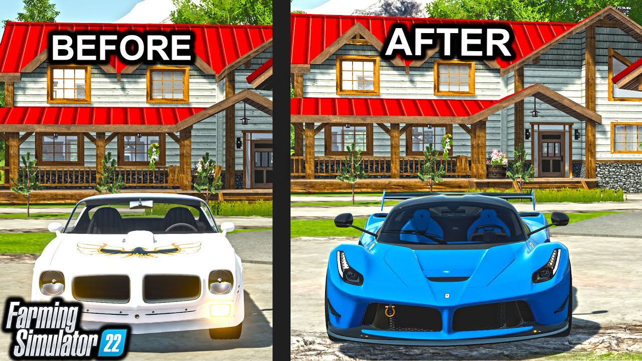 LEVELING UP GRANDPA'S CAR COLLECTION! ($5,000,000 FERRARI) | Farming ...