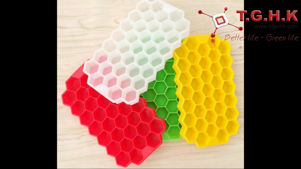 custom Silicone Ice Cube maker & silicone honeycomb ice molds - YouTube