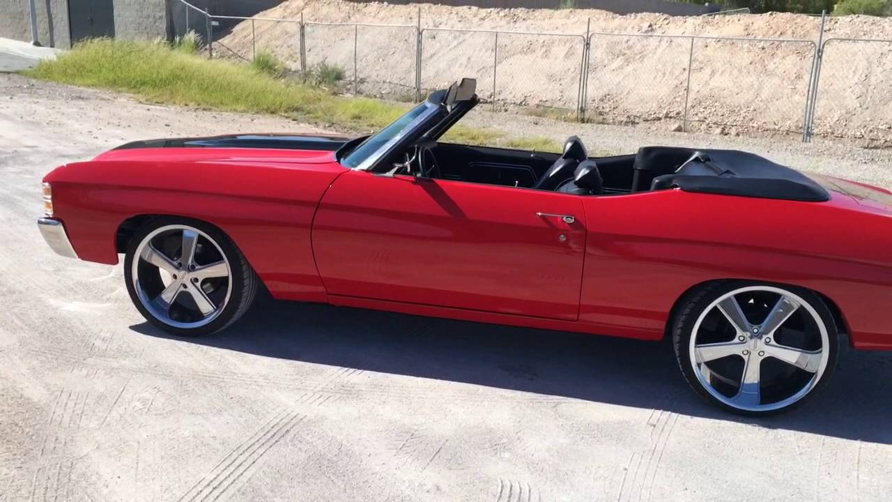 1971 Chevrolet Chevelle Convertible Restomod For Sale - YouTube