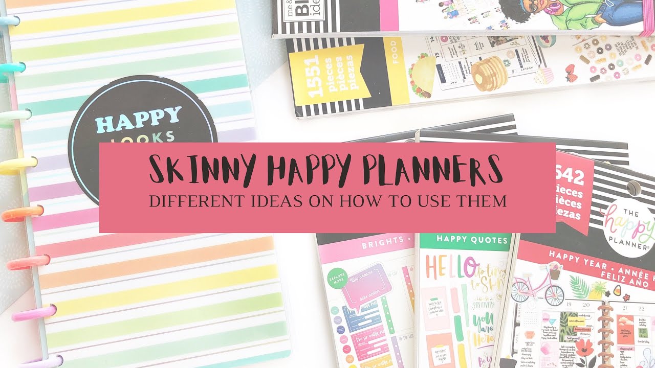 SKINNY HAPPY PLANNER // DIFFERENT IDEAS ON HOW TO USE IT - YouTube