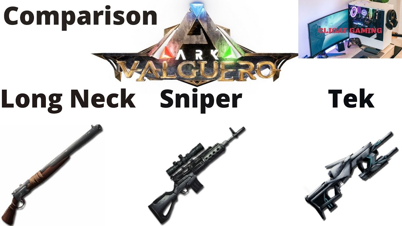 A Comparison of the Long Neck, Sniper & Tek Rifles - YouTube