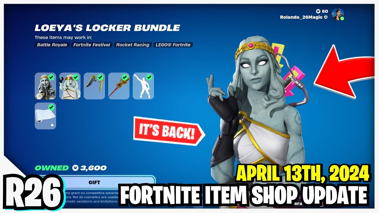 Fortnite Item Shop LOEYA’S LOCKER BUNDLE FINALLY RETURNS! - YouTube