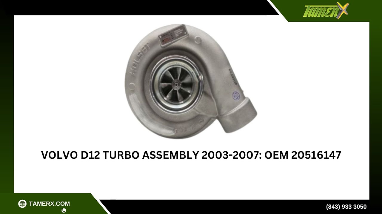 Volvo D12 Turbo Assembly 2003-2007: OEM 20516147 - YouTube