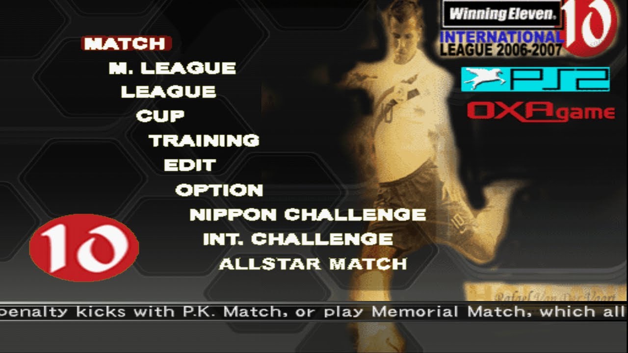 Winning Eleven 10 PS2 - International League 2006-2007 Most Wanted ...