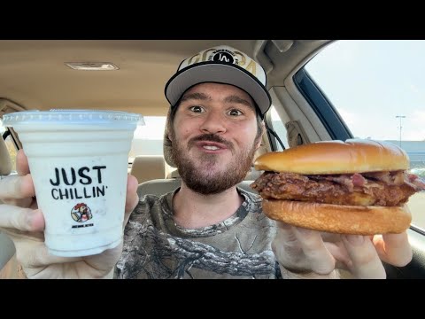 PDQ Maple Bacon Chicken Sandwich and Maple Pecan Shake Review - YouTube