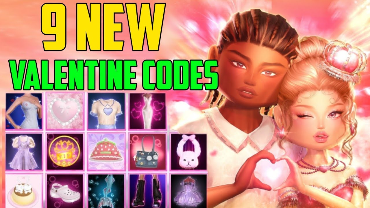 VALENTINE UPDATE CODES*ROBLOX DRESS TO IMPRESS CODES FEBRUARY 2025 | DTI CODES | DTI NEW YEAR ...