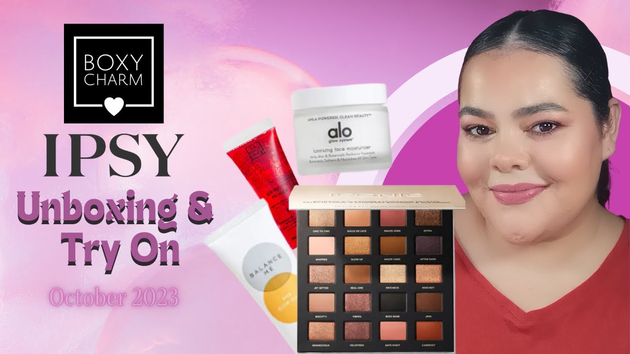 Unboxing and Try On: Ipsy and Boxycharm by Ipsy October 2023 - YouTube